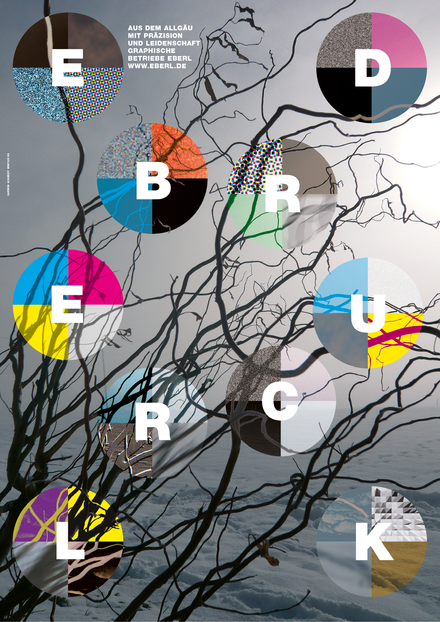 Gerwin Schmidt, Poster, “Eberl Druck – winter”, A1 - AGI